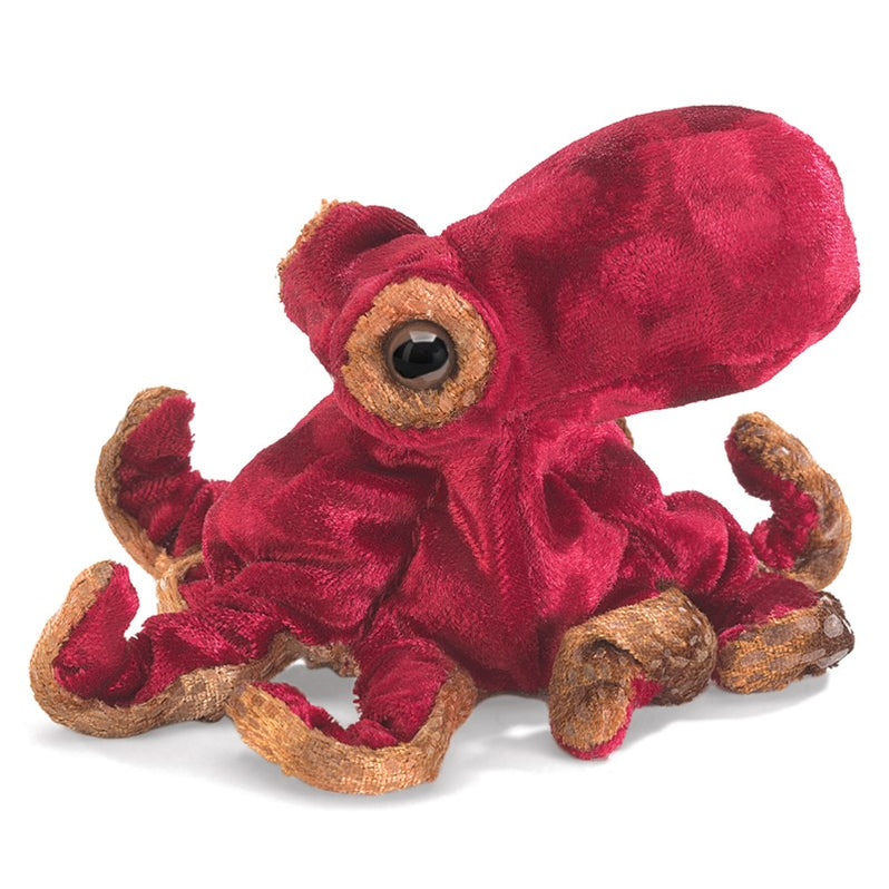 Mini Red Octopus Finger Puppet — little dinosaur kids boutique