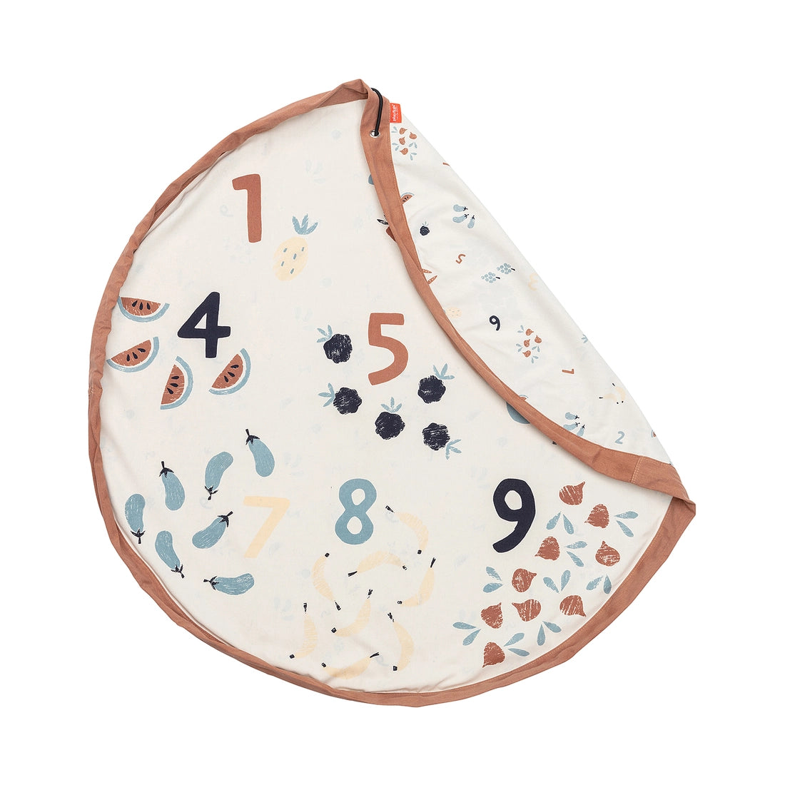 Veggie Numbers Playmat/Toy Storage Bag — little dinosaur kids boutique