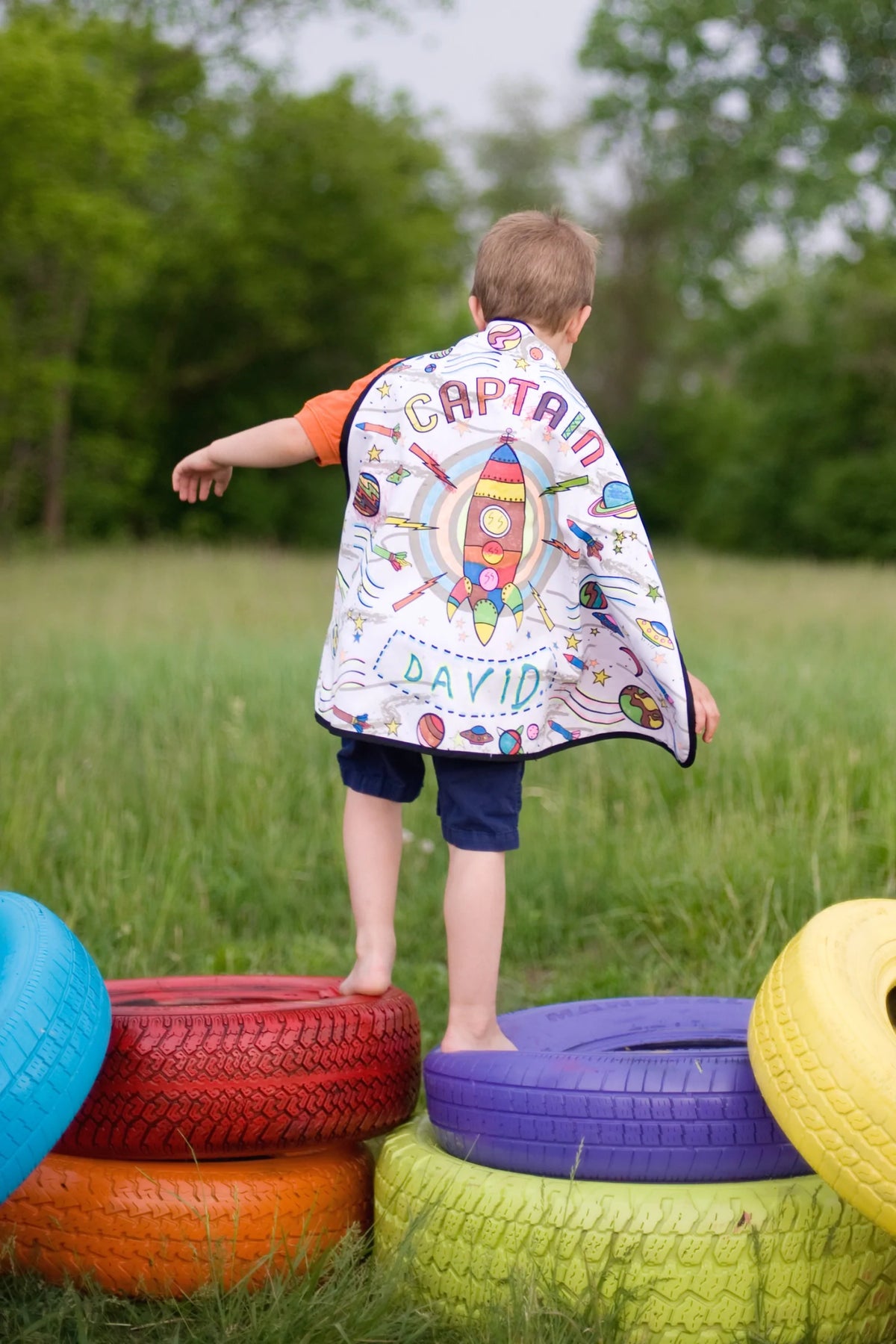 Colour-A-Cap Rocket Kid — little dinosaur kids boutique