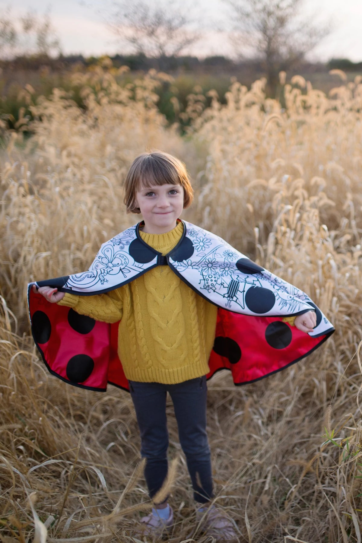 Colour A Ladybug Cape — little dinosaur kids boutique