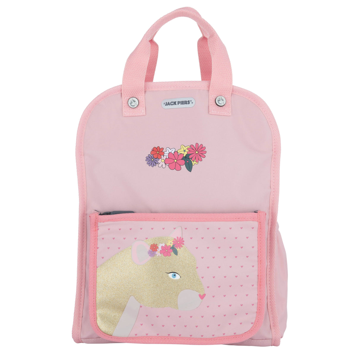 Backpack Amsterdam Large Flower Leopard — little dinosaur kids boutique
