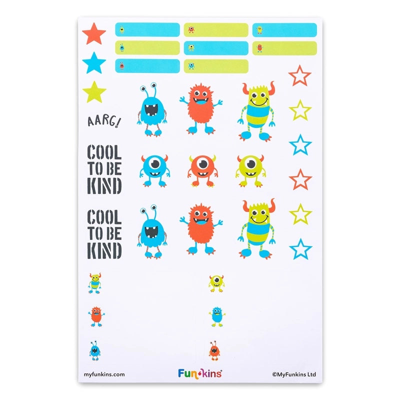Waterproof Vinyl Peel & Stick Labels for Kids - Monsters — little ...
