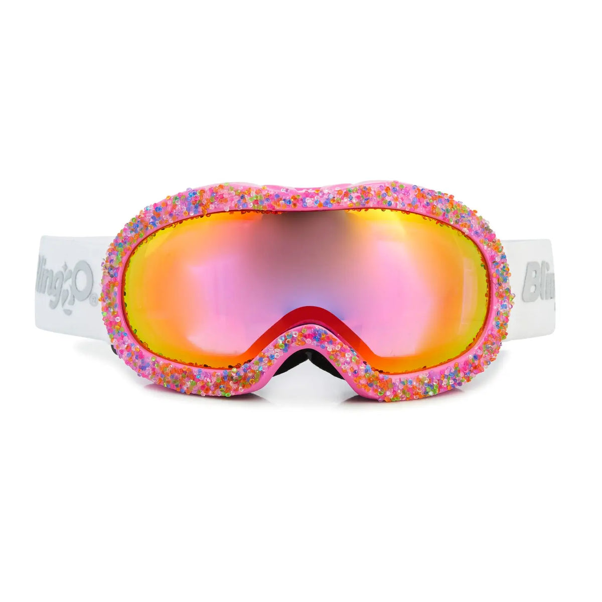 Ski Goggle, Rainbow Rhinestone, Girls — little dinosaur kids boutique