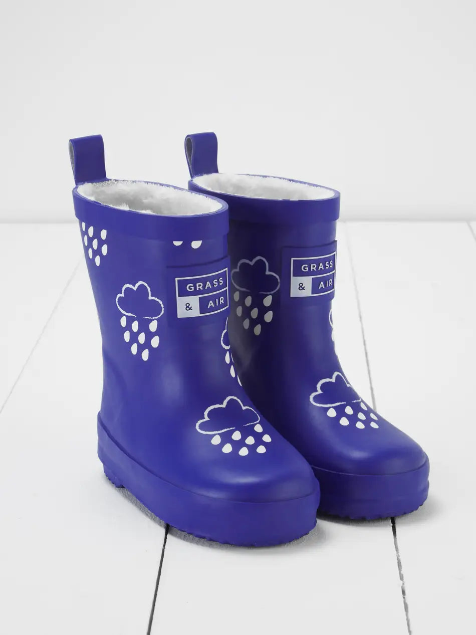 Inky Blue Colour-Changing Kids Wellies — little dinosaur kids boutique