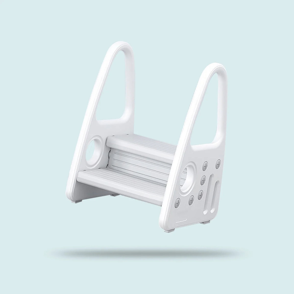 Safe Guard Stool With Handrails (Gray) — little dinosaur kids boutique